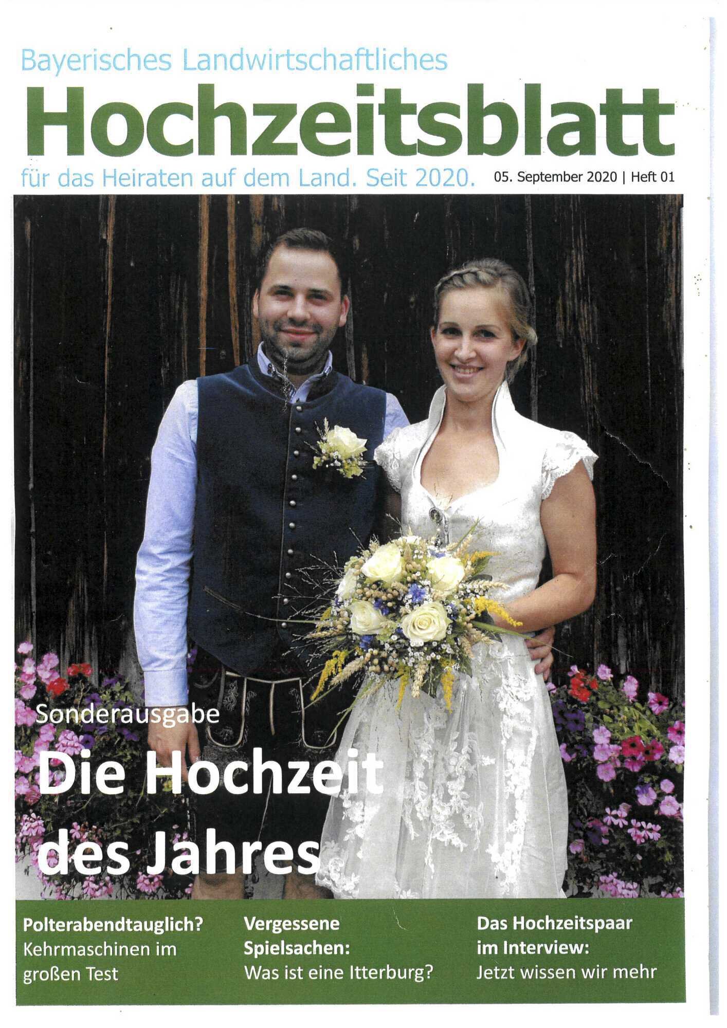 Ihre Hochzeitszeitung im Wochenblatt - Bayerisches Landwirtschaftliches ... Ihre Hochzeitszeitung im Wochenblatt - Bayerisches Landwirtschaftliches ...